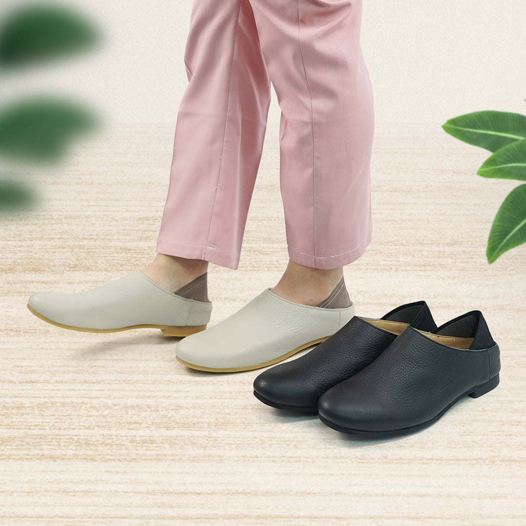 No.RP238 2 Way Heel Leather Baboosh